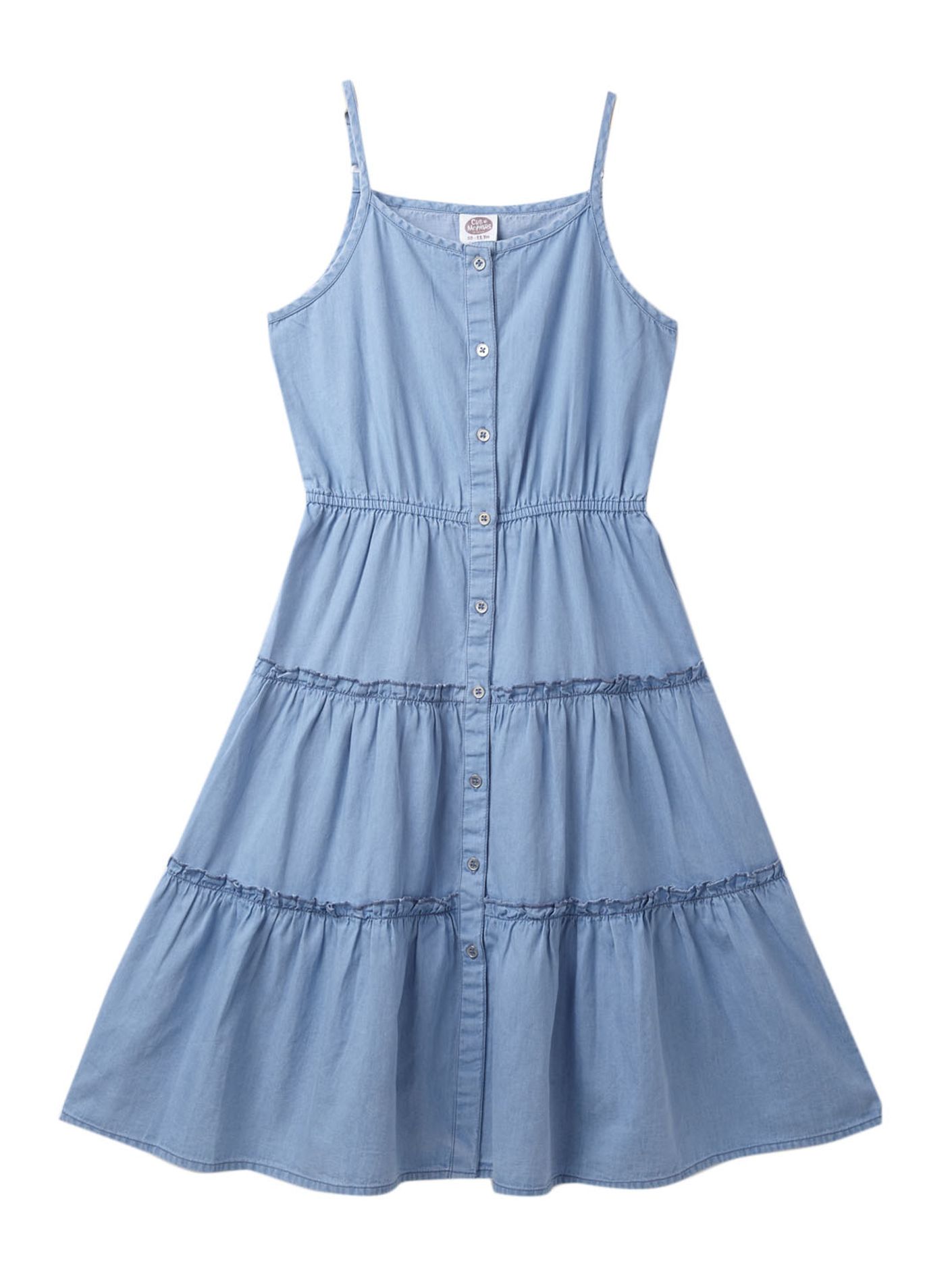 Girls Denim Dress - Buy Girl's Denim Knee Length Dress Online in India ...