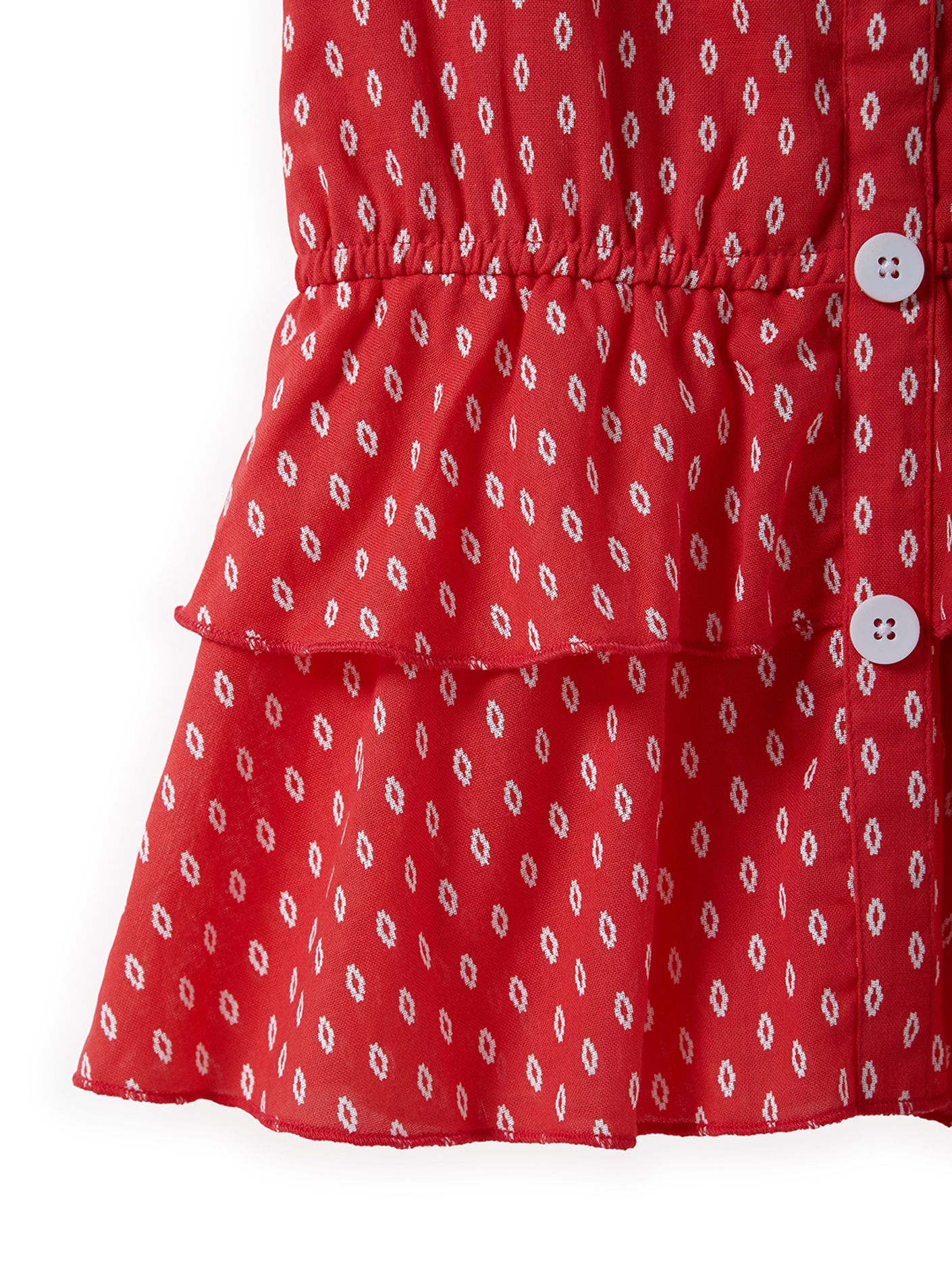 Buy Red Printed Fashion Woven Top for Girls Age 4 to 12 Years (EOSS ...