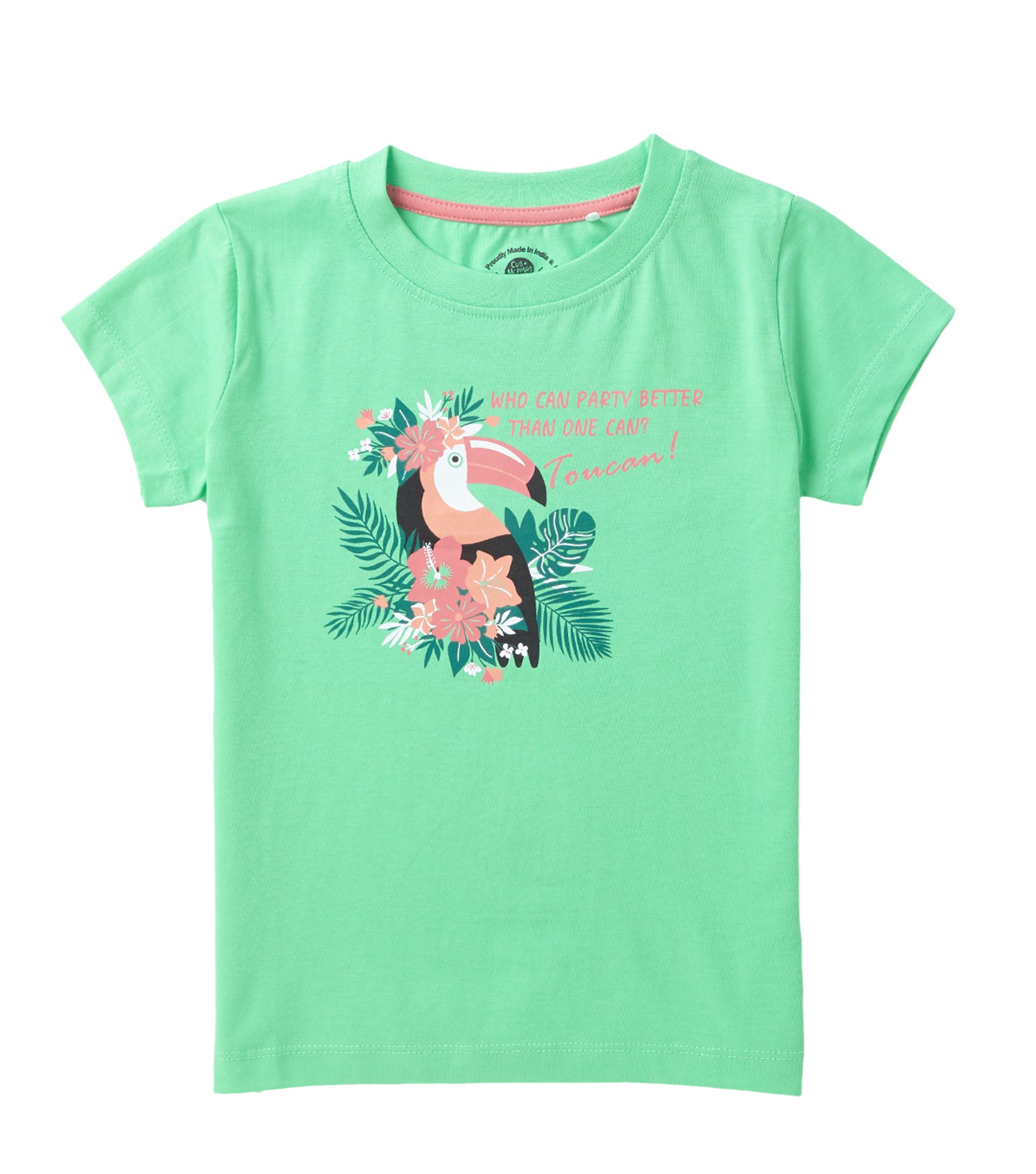 Buy Brilliant Basic Girls Pack of 3 Half Sleeves T-shirts (EOSS) Online ...