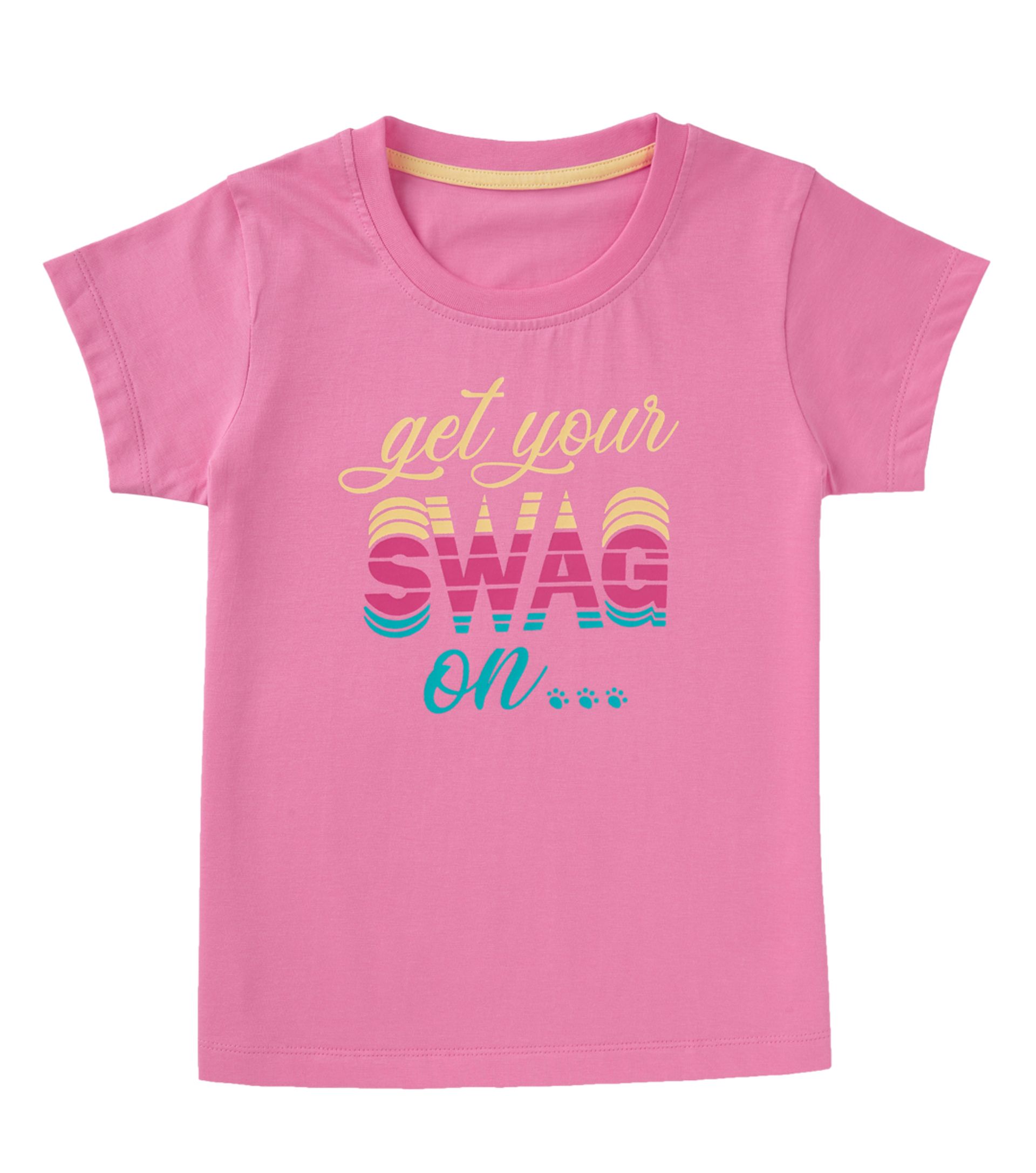 Buy Girls Slogan T-shirt (EOSS) Online at 44% OFF | Cub McPaws