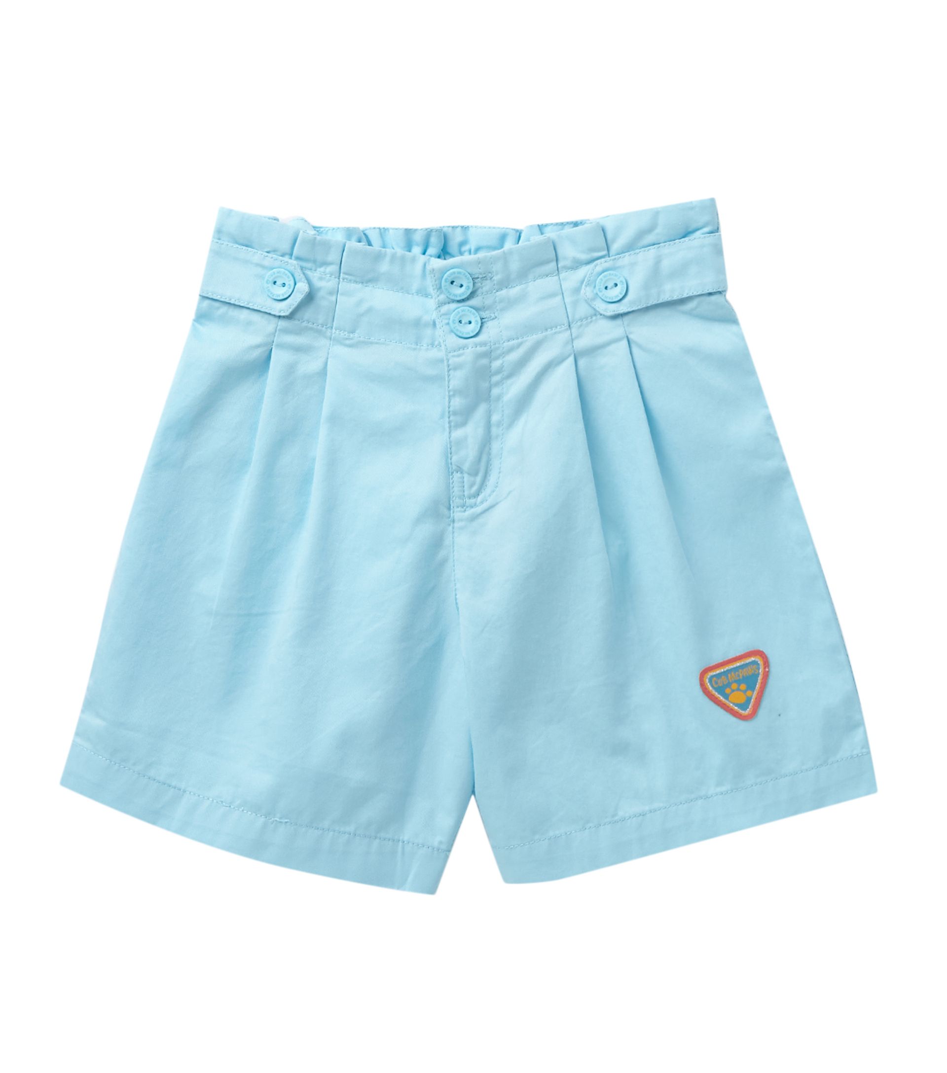 Buy Girls paper bag waist pleated blue shorts Online in India at 41% ...
