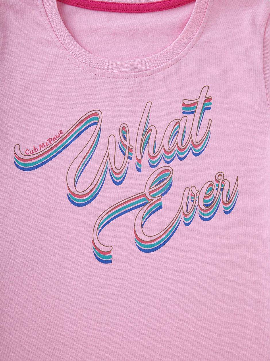 Buy Girls Slogan T-shirt (EOSS) Online at 44% OFF | Cub McPaws
