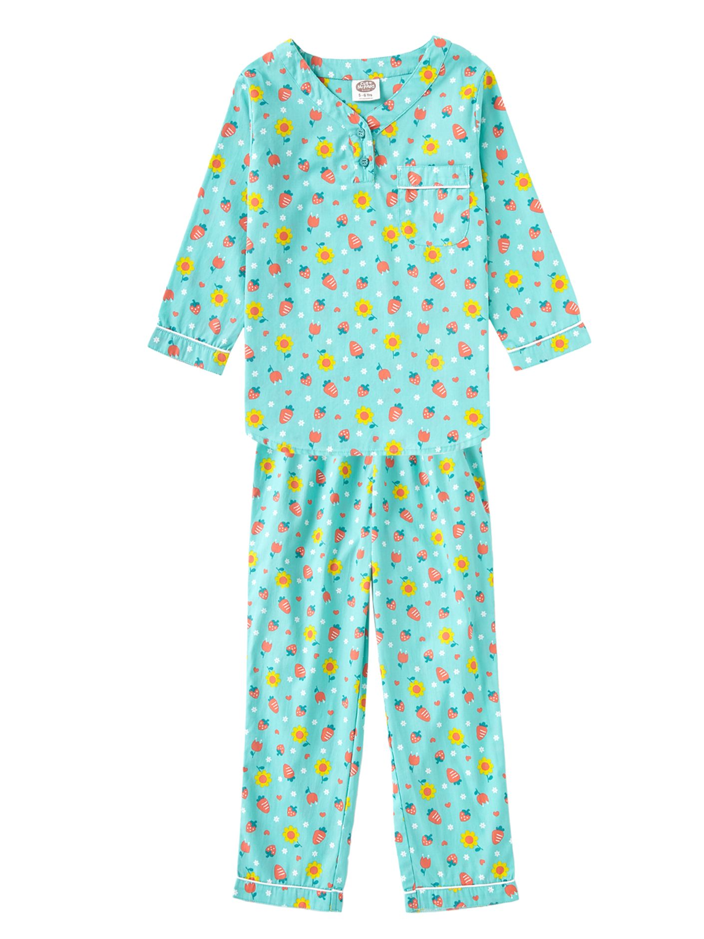 Buy Girls Woven Sleepwear Set Online at 53% OFF | Cub McPaws