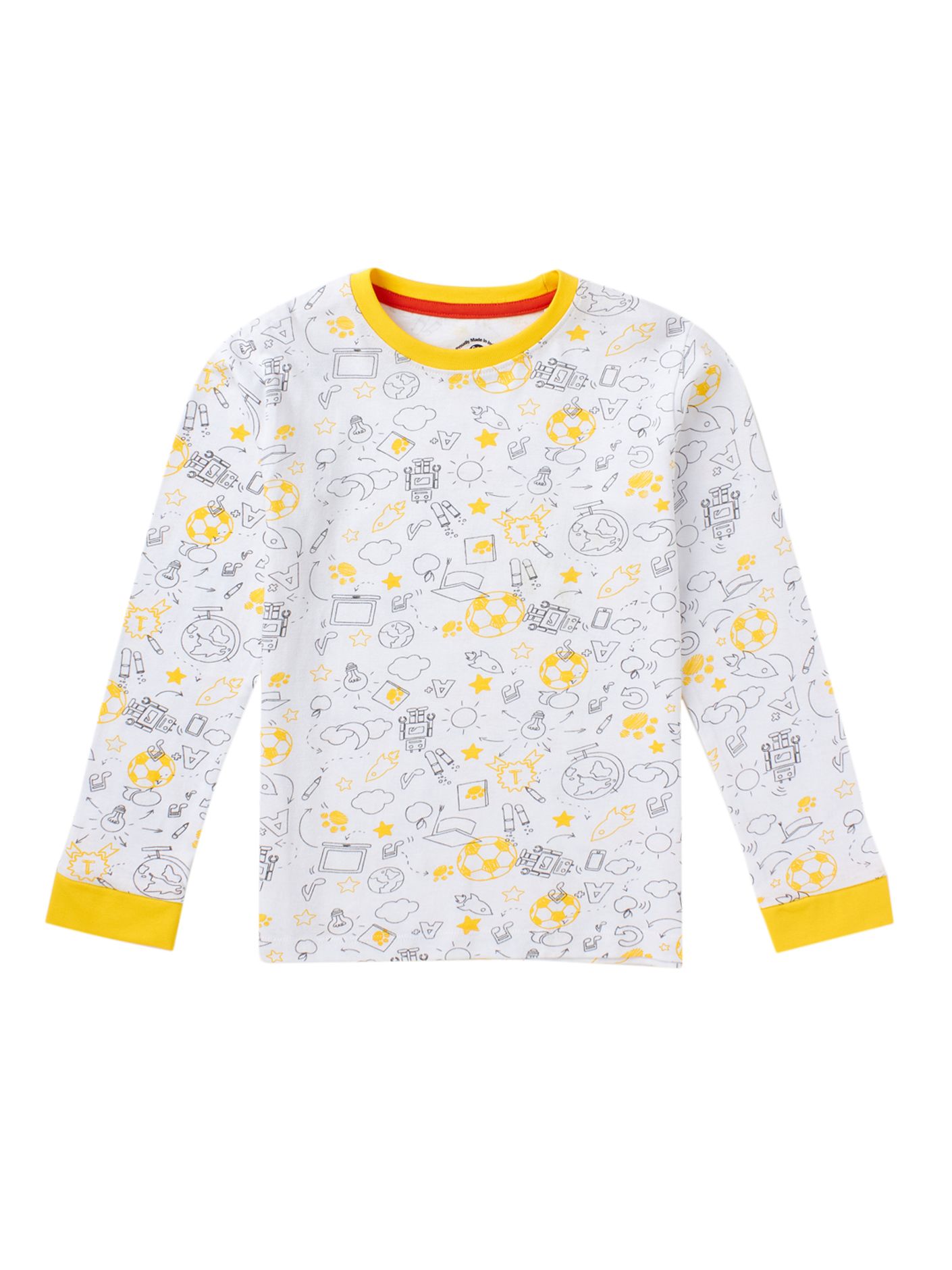 Buy Boys Sleepwear Set - Multi AOP Print and Pyjama Online at 64% OFF ...