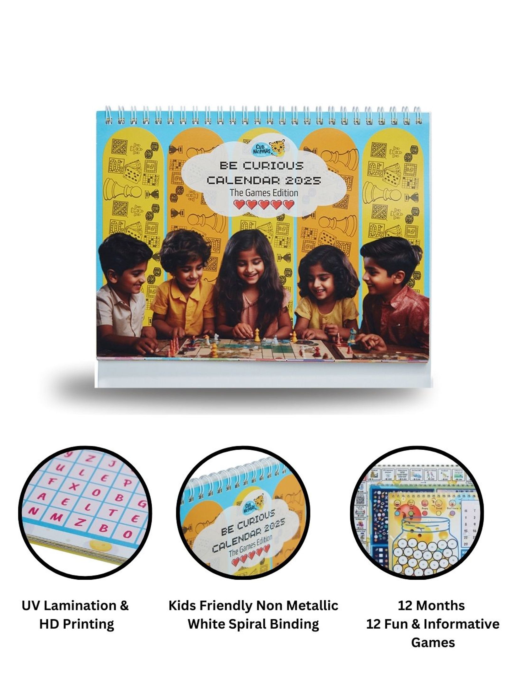 Buy Be Curious 2025 Desk Calendar for Kids (Pack of 3) Online at 67% ...