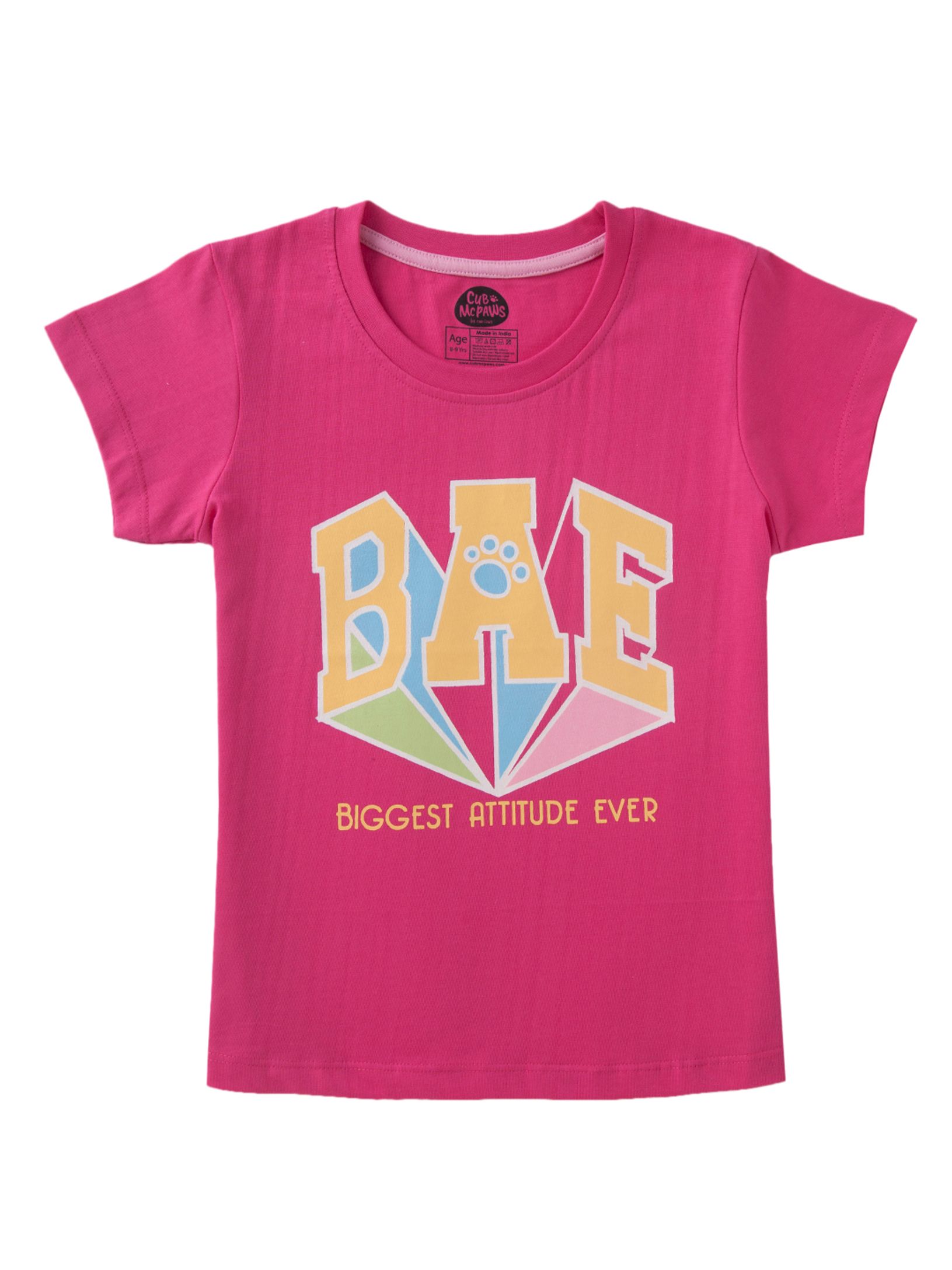 Buy Girls Pack of 3 Slogan Tshirts Online at 65% OFF | Cub McPaws