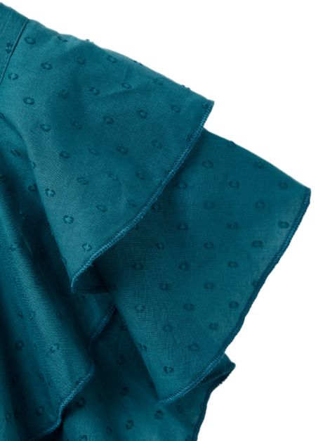 Buy Girls Green Double Waterfall Ruffle Dress Online at 40% OFF | Cub ...