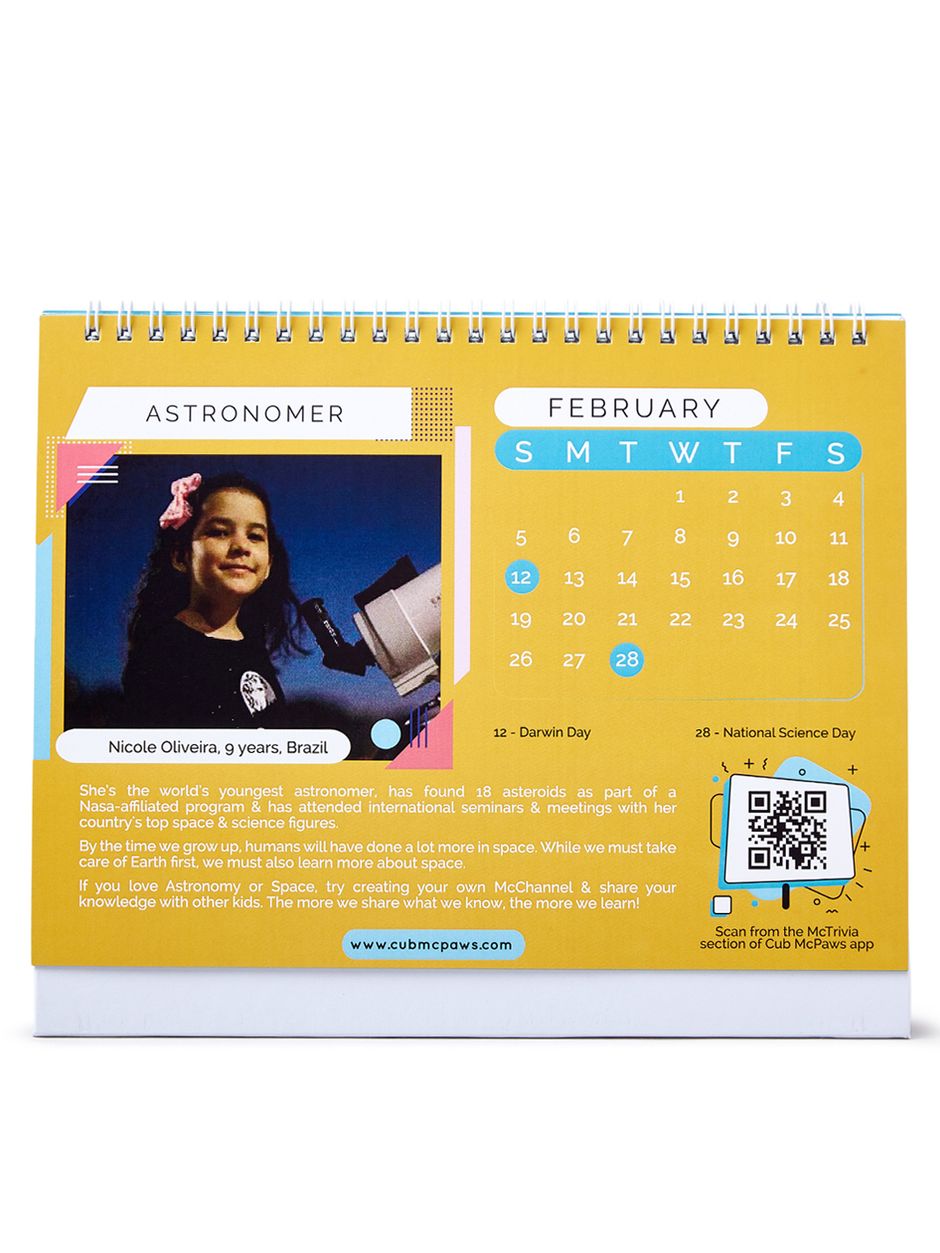 Buy Cub McPaws 2023 Calendar For Kids | Desk Calendar | 8 x 6 in ...